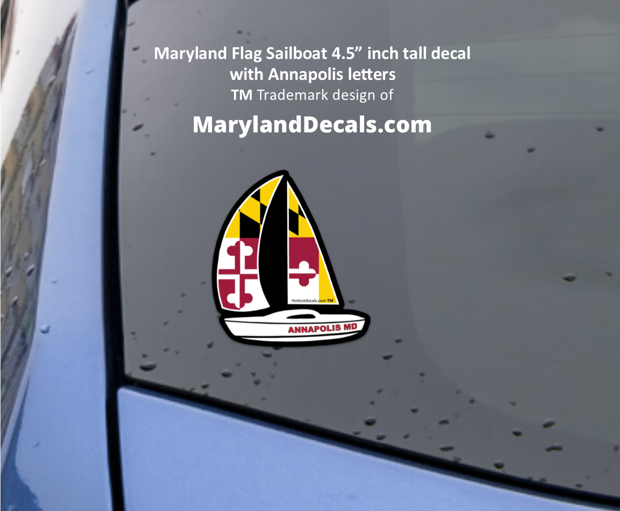 Maryland Sailboat decal